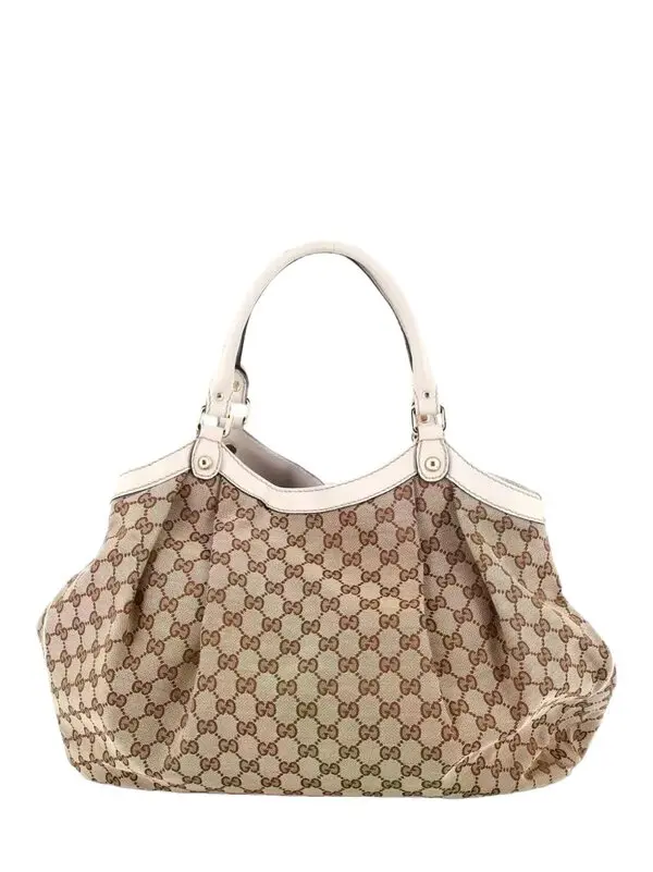 Gucci Sukey Gg Canvas Large Tote Bag - Brown