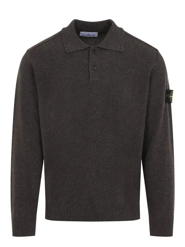 Stone Island Polo Knitwear - Gray
