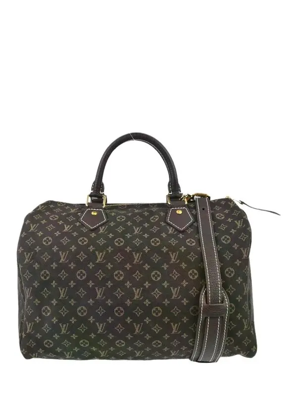 LOUIS VUITTON Mini Lin Speedy 30 Tote Bag - Brown