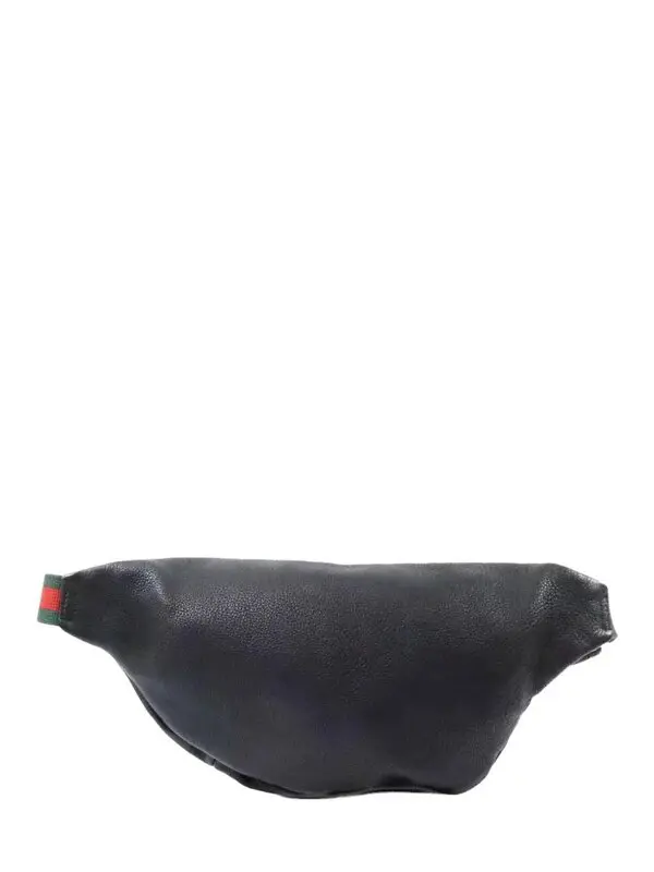 Gucci Gg Web Detail Belt Bag - Black