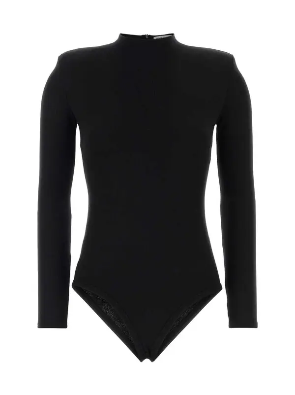 JIL SANDER Wool Bodysuit - Black