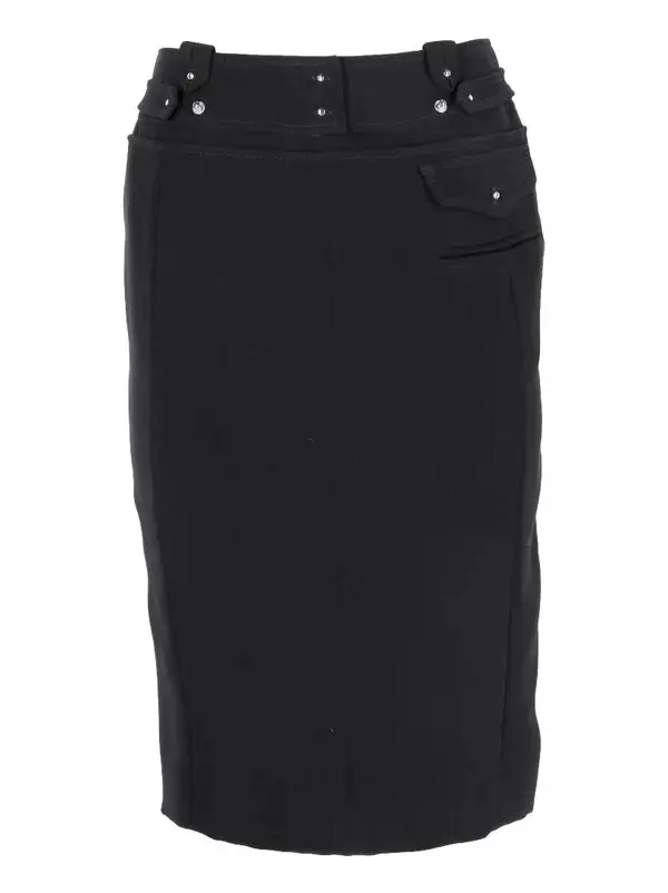Altuzarra Midi Skirt With Waistband Detail - Black