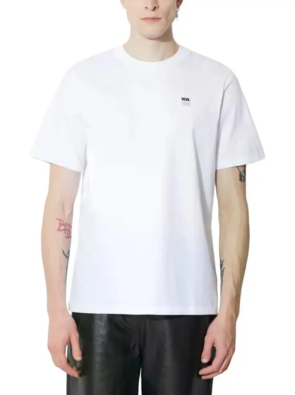 Wood Wood Logo-print T-shirt - White
