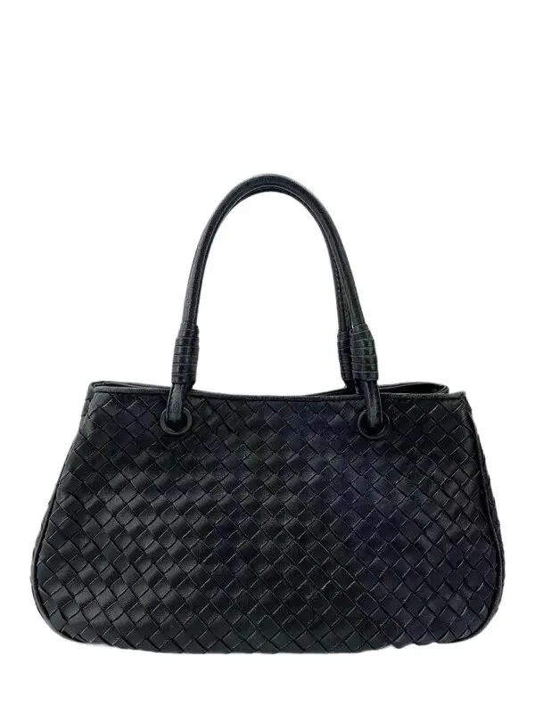 Bottega Veneta 2010s Intrecciato Tote Bag - Black