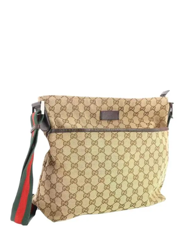 Gucci Gg Canvas Medium Messenger Bag - Brown