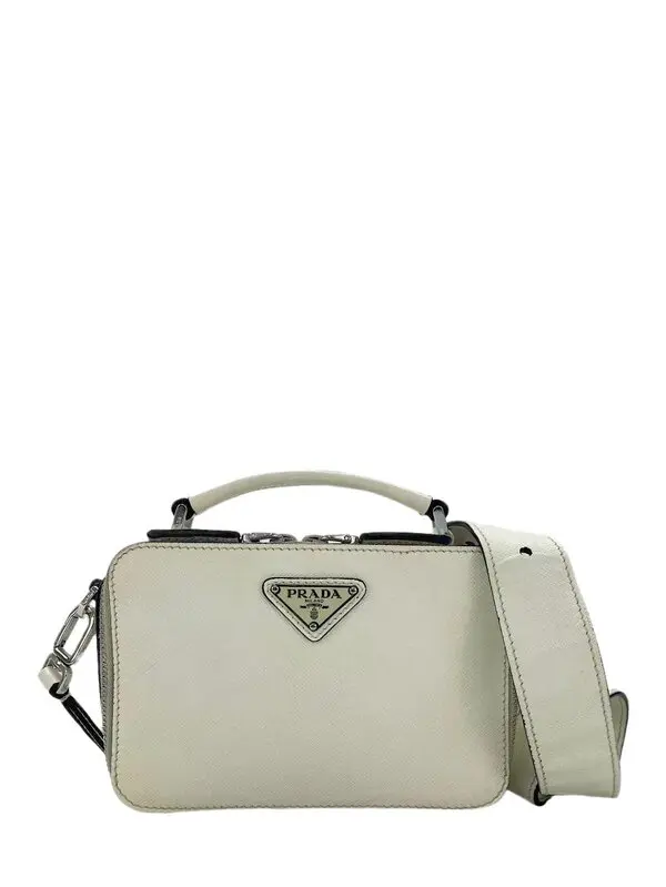 Prada Saffiano Leather Shoulder Bag - White