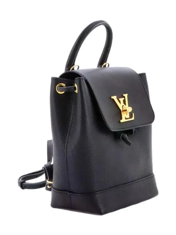 LOUIS VUITTON Lockme Leather Mini Backpack - Black