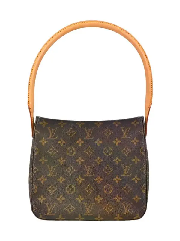 LOUIS VUITTON Monogram Canvas Looping Mm Tote Bag - Brown