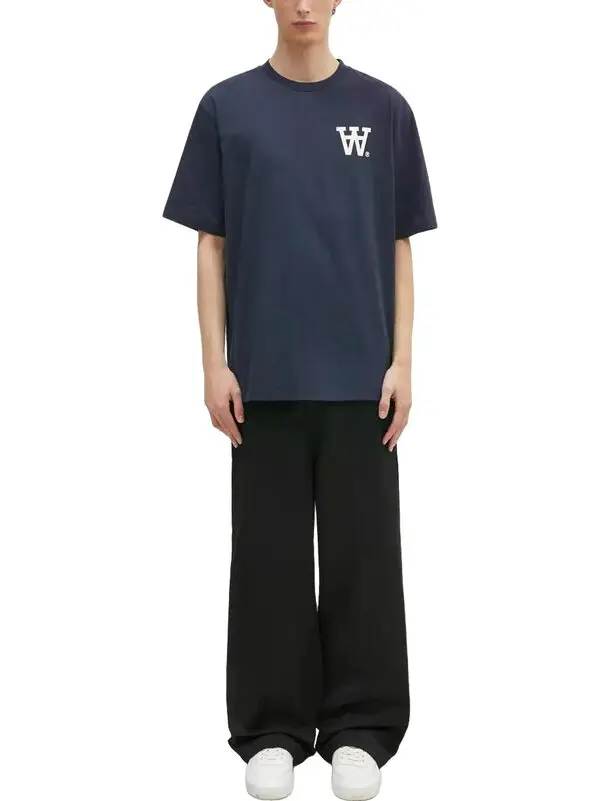 Wood Wood Asa Logo T-shirt - Blue