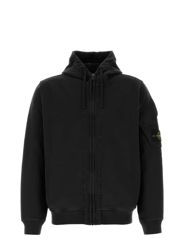 Stone Island Cotton Sweatshirt - Black
