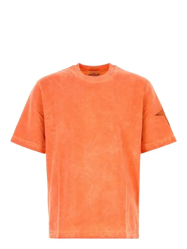 Stone Island Cotton T-shirt - Orange
