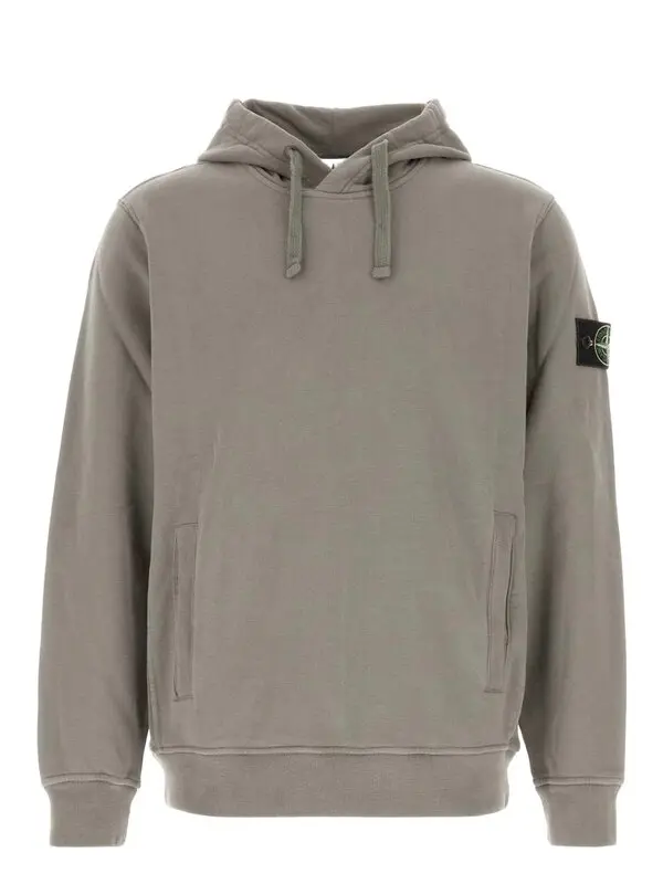 Stone Island Grey Cotton Sweatshirt - Gray