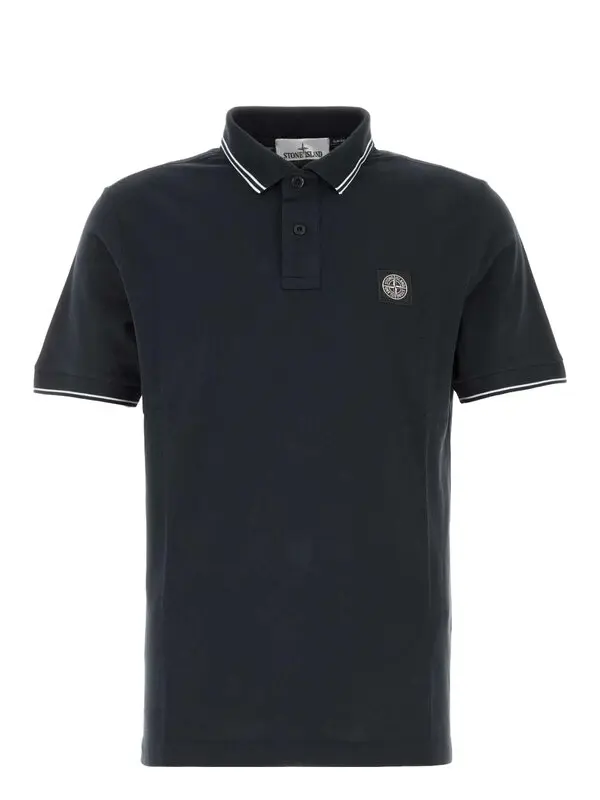 Stone Island Midnight Stretch Piquet Polo Shirt - Blue