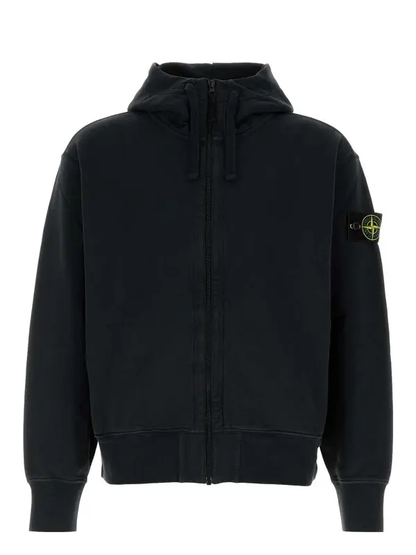 Stone Island Cotton Sweatshirt - Black