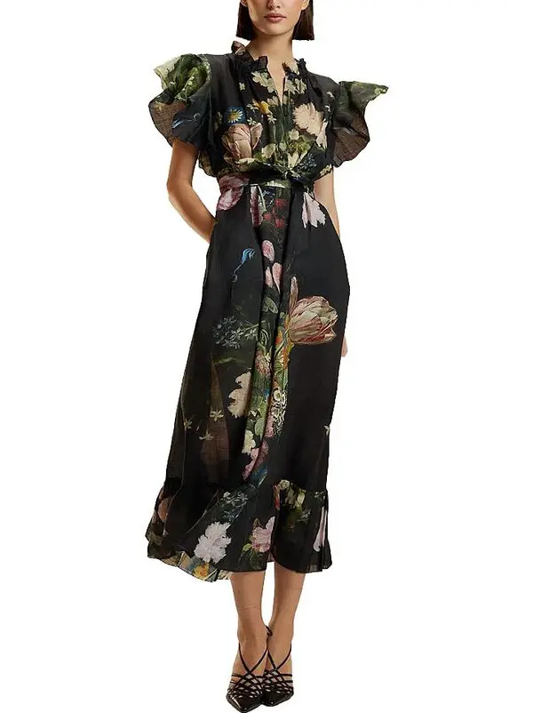 Cynthia Rowley Kaftan Dress - Black