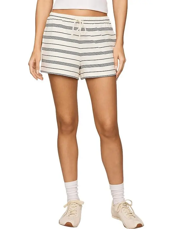 Z Supply Downtown Striped Shorts - Cloud