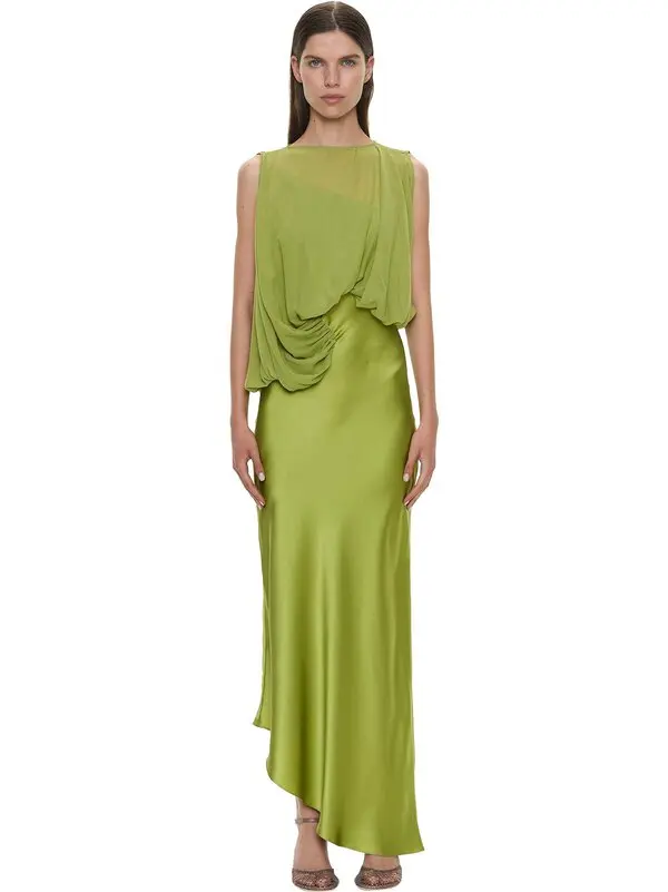 Christopher Esber Cumulus Midi Dress - Dypsis Green