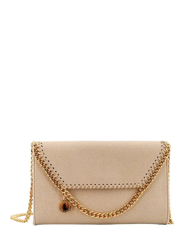Stella McCartney Falabella Wallet Shaggy Deer - Beige