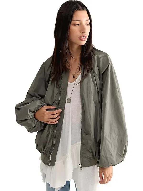 AGOLDE Raffi Bomber Jacket - Fern