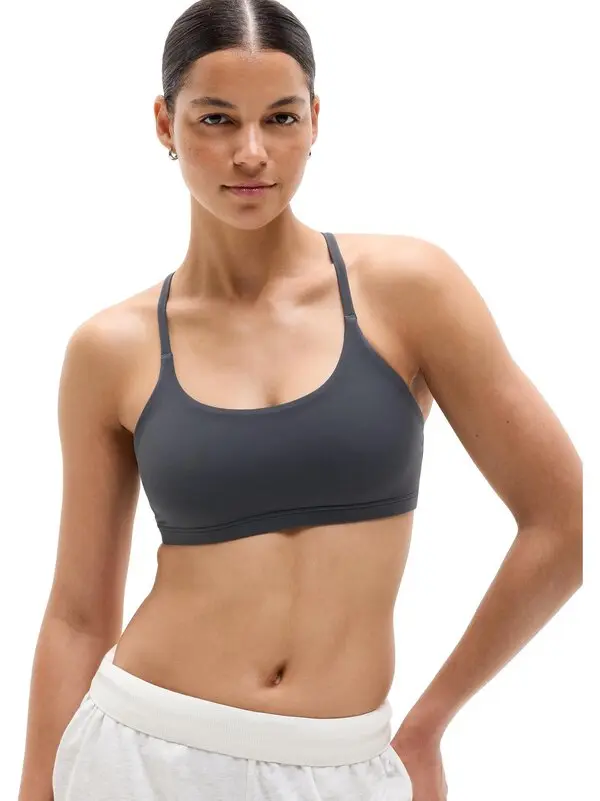 Athleta Transcend Scoop Sports Bra A-c - Ash