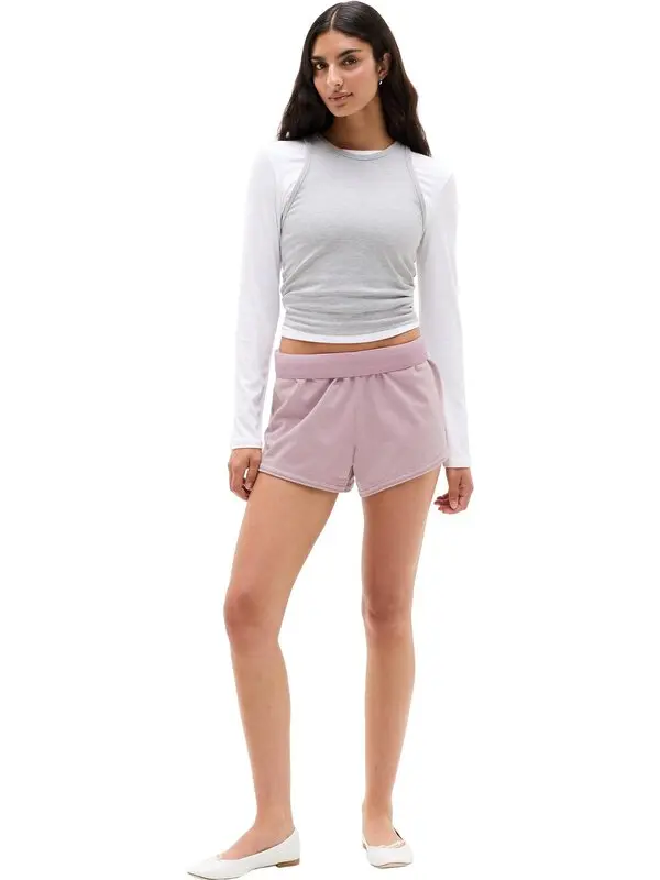 Athleta Airy Cotton Terry Shortie - Blush