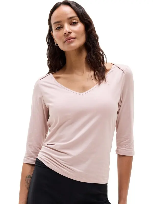 Athleta Foundation Midi Sleeve Tee - Halo