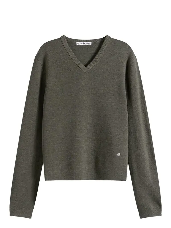 Acne Studios Kodos Merinos Jumper - Cedar Green