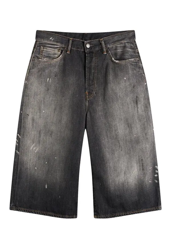 Acne Studios Judda Trafalgar Denim Shorts - Black