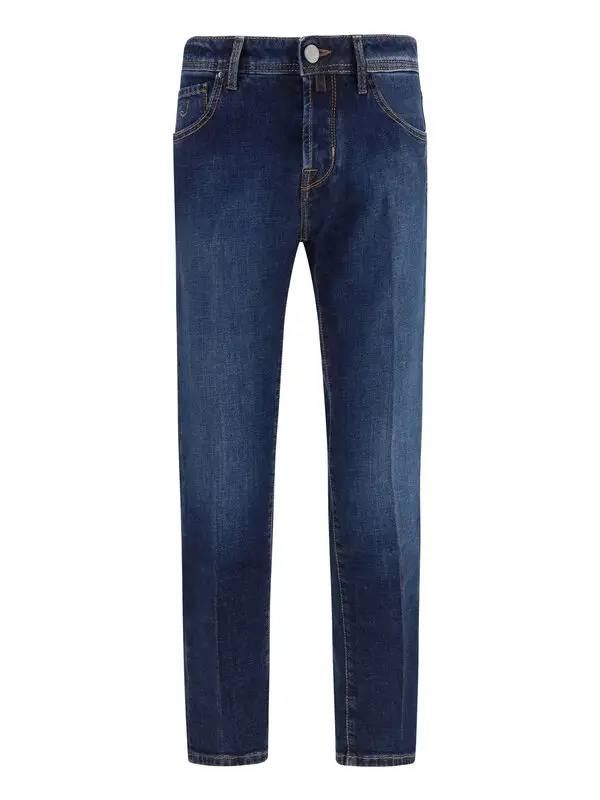 Jacob Cohen Scott Jeans In Stretch Denim - Blue