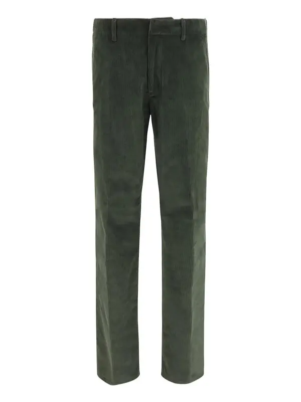 Etro Roma Stretch Cotton Corduroy Pants - Green