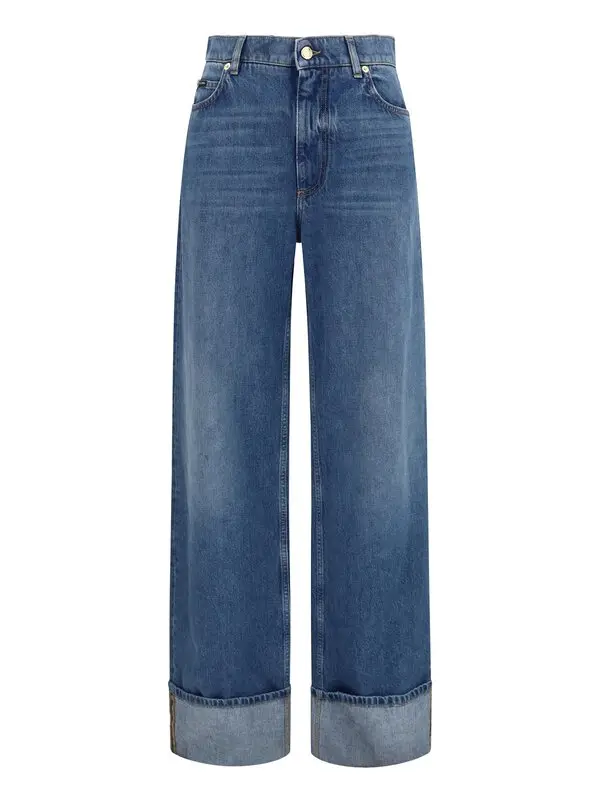 Dolce & Gabbana Straight-leg Five-pocket Jeans - Blue