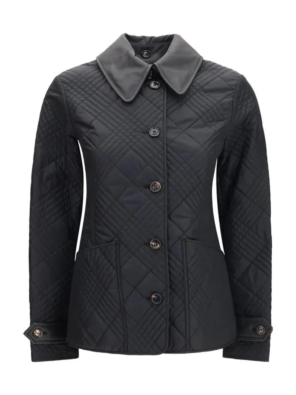 Burberry Fernleigh Quilted Nylon Jacket - Black