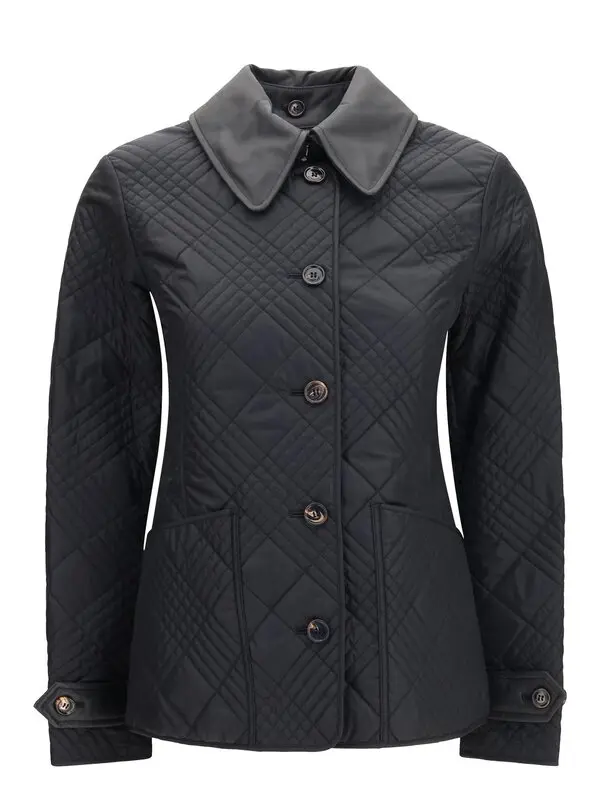 Burberry Fernleigh Quilted Nylon Jacket - Black