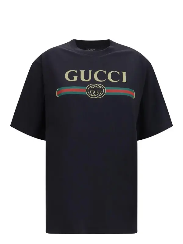 Gucci Cotton Silk Jersey T-shirt - Black