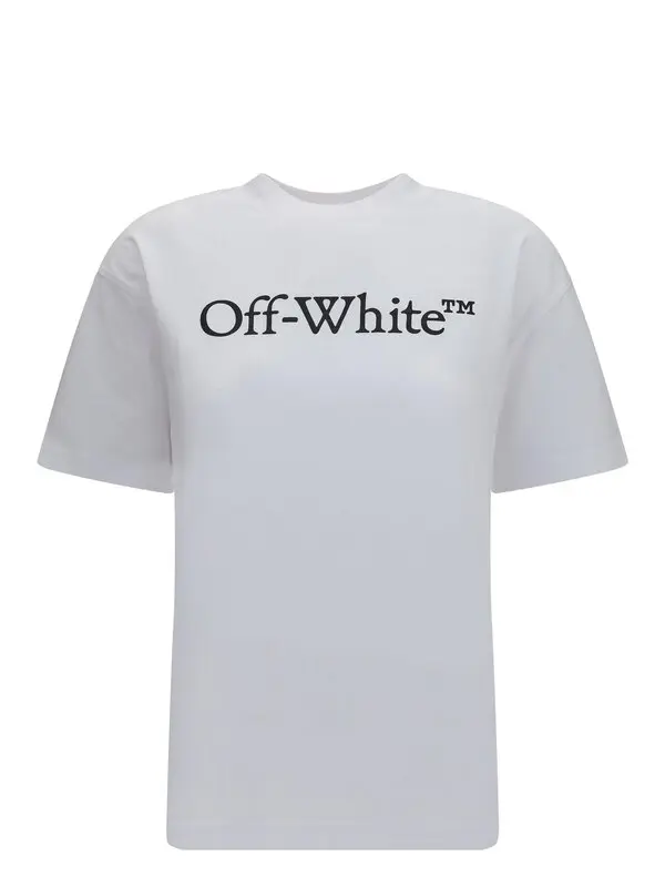 Off-White Big Logo Bookish" T-shirt - White