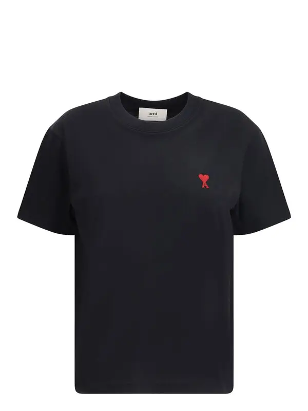 AMI Paris Logo T-shirt - Black