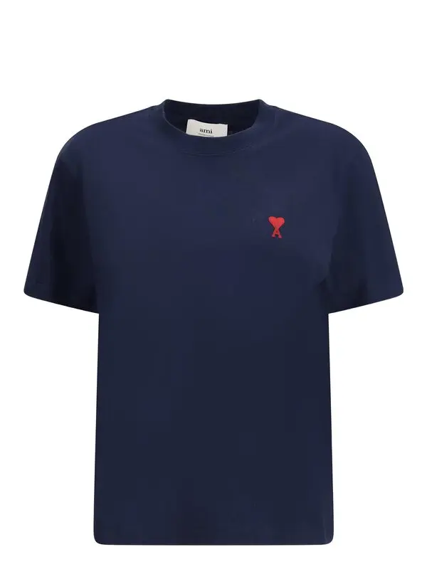 AMI Paris Logo T-shirt - Blue