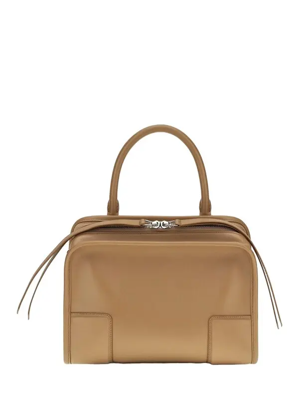 Loewe Small Amazona 180 Handbag In Calfskin - Cream