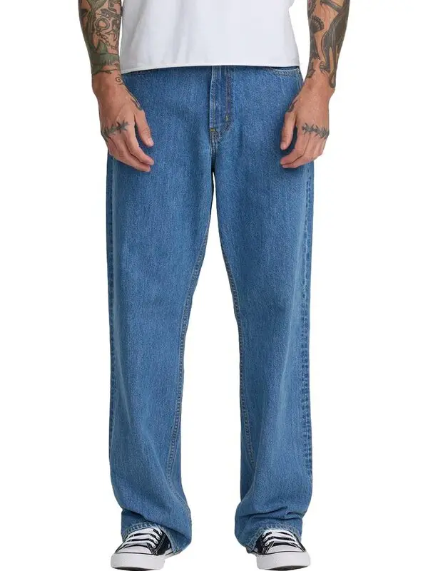 Rvca Americana Dayshift Relaxed Straight Fit Jeans - Blue Collar
