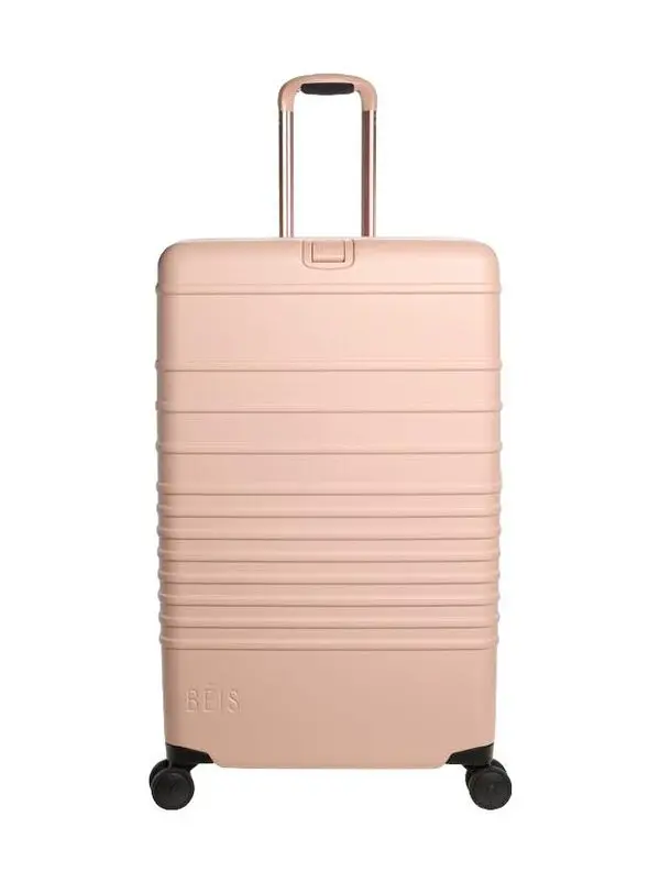 BEIS The Large Check-in Hardside Roller Suitcase - Atlas Pink