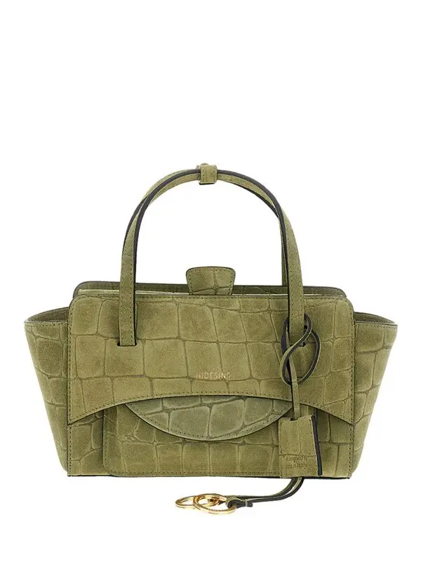 HIDESINS Suede Flap Bag - Green