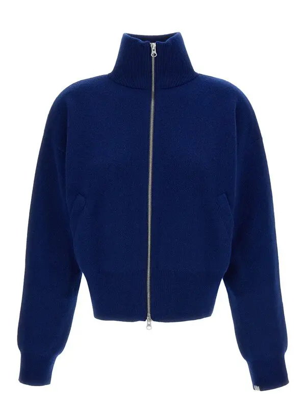 Extreme Cashmere Zip Cardigan - Blue