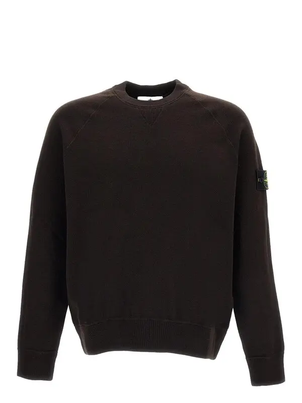 Stone Island Rws Wool Stretch Crew Neck Sweater - Brown