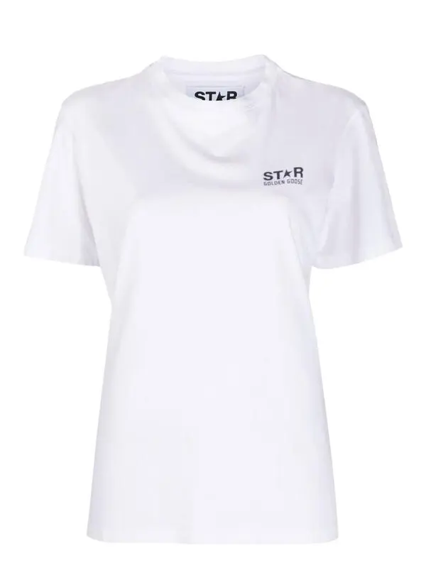 GOLDEN GOOSE Printed Crewneck T-shirt - White