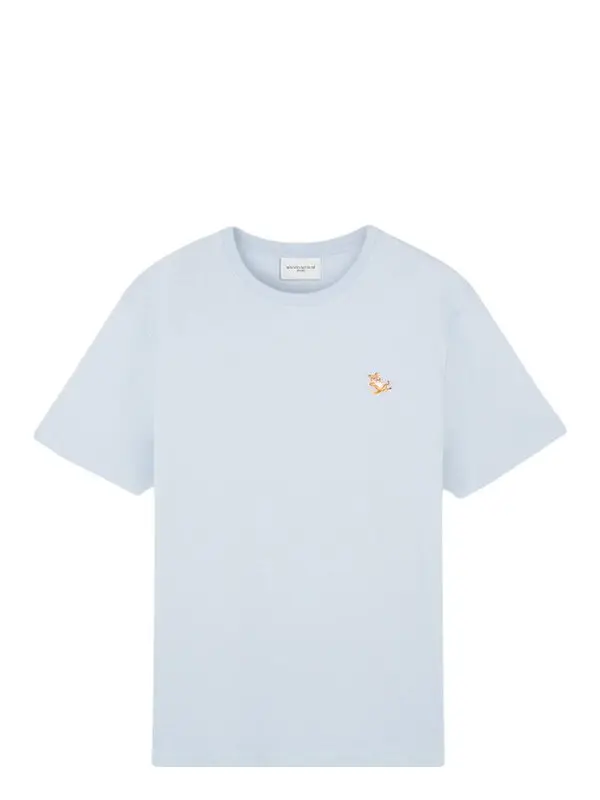 Maison Kitsuné Fox Patch Crewneck T-shirt - Blue