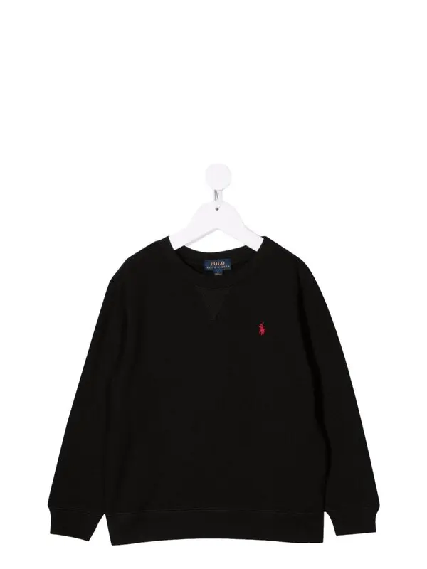 Polo Ralph Lauren Logo Embroidered Sweatshirt - Black
