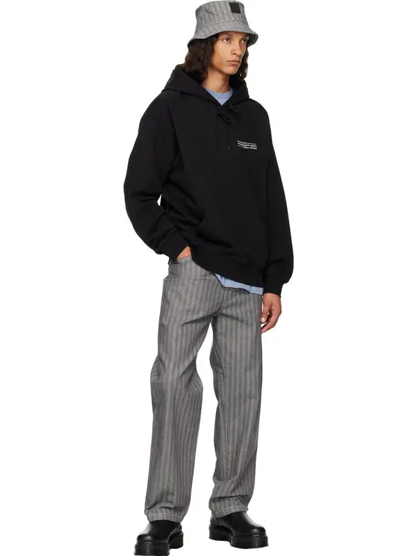 Carhartt Work In Progress Hooded Stamp Sweatshirt - Black
