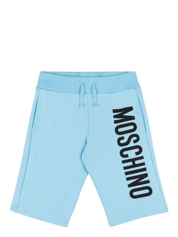 Moschino Print Track Shorts - Blue