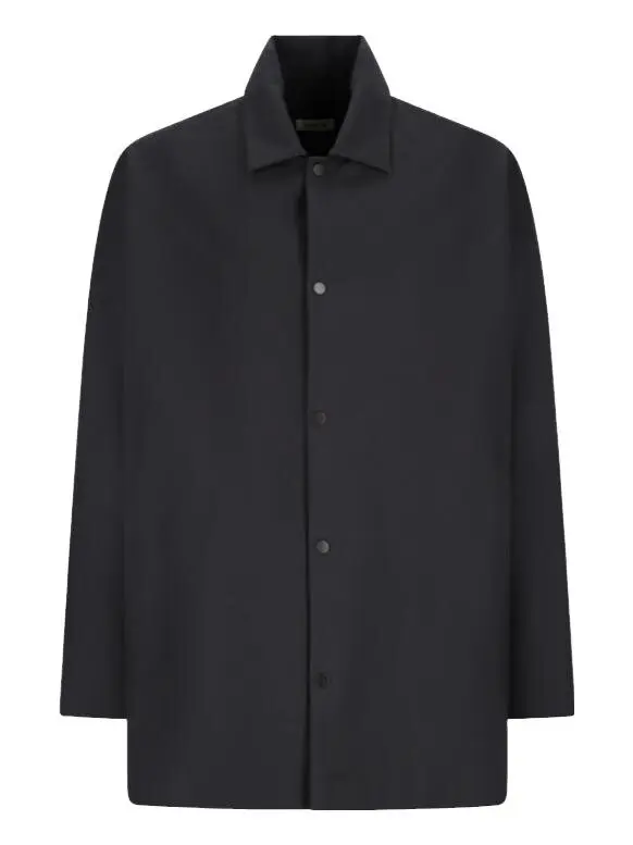 Fear Of God Technical Buttoned Coaches Jacket - Black