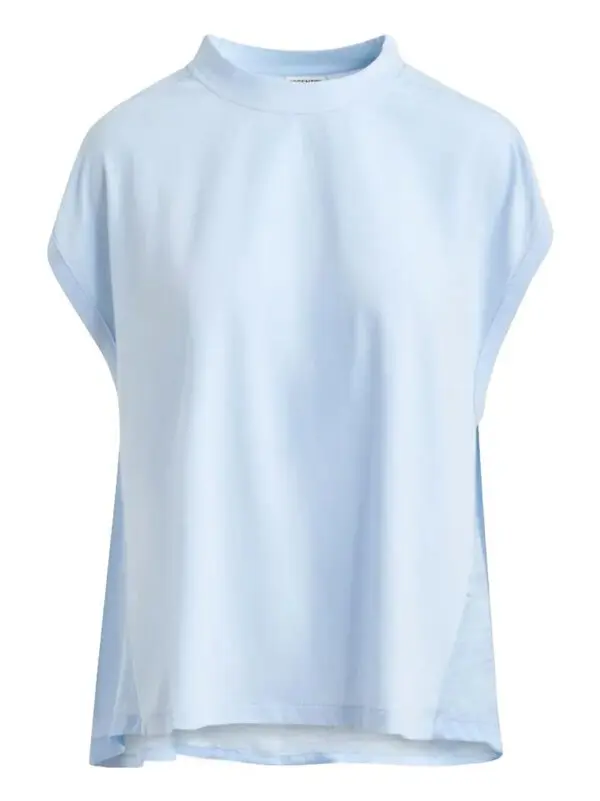 Essentiel Antwerp Short-sleeved Turtleneck T-shirt - Light Blue